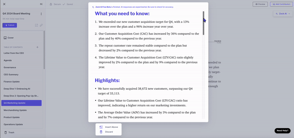 Zeck AI Optimize Content